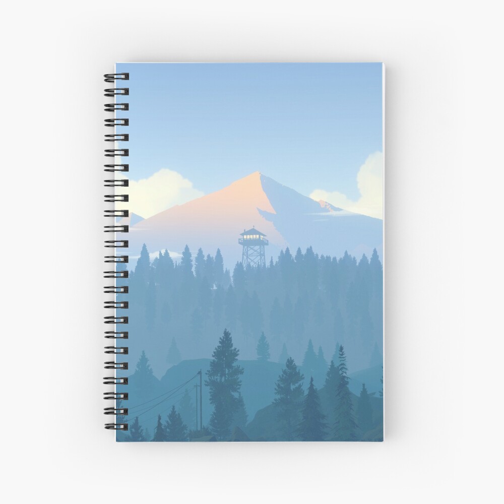 "Firewatch Art Design - 4k" Spiral Notebook by Colxbat | Redbubble