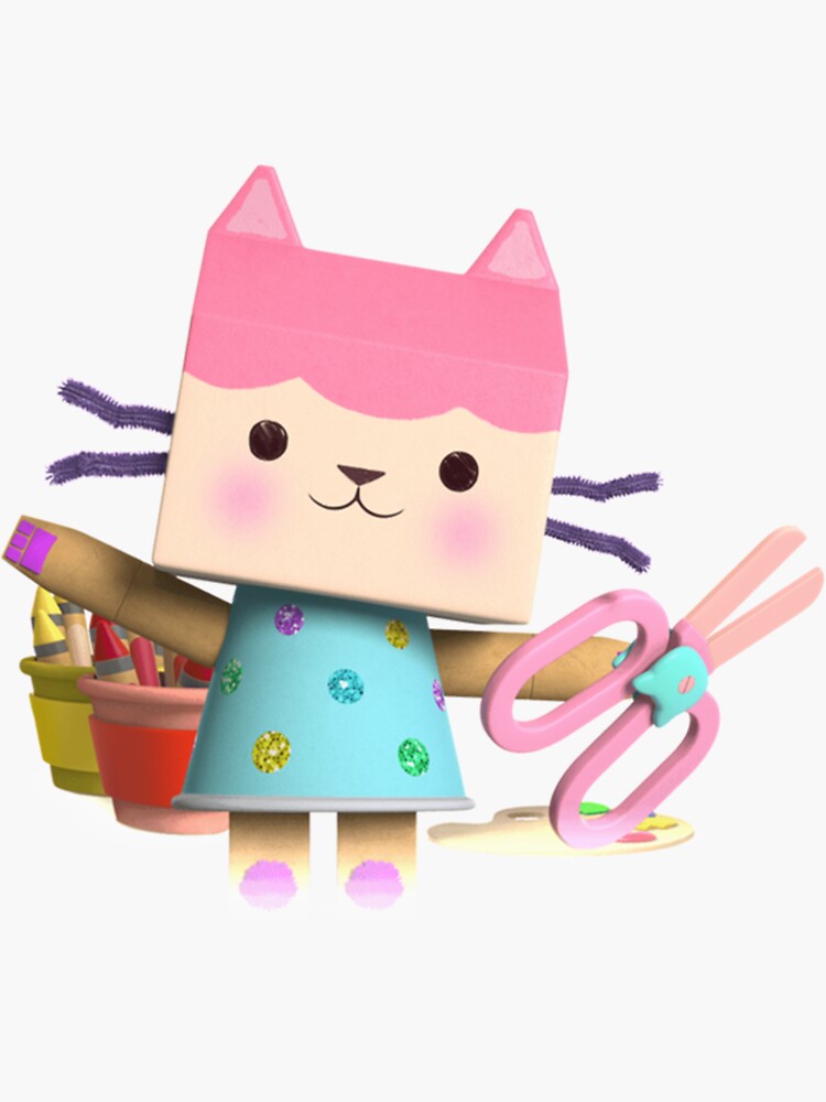 "Gabby Dollhouse - Babybox Cat " Sticker for Sale by HugsAndMugsz ...