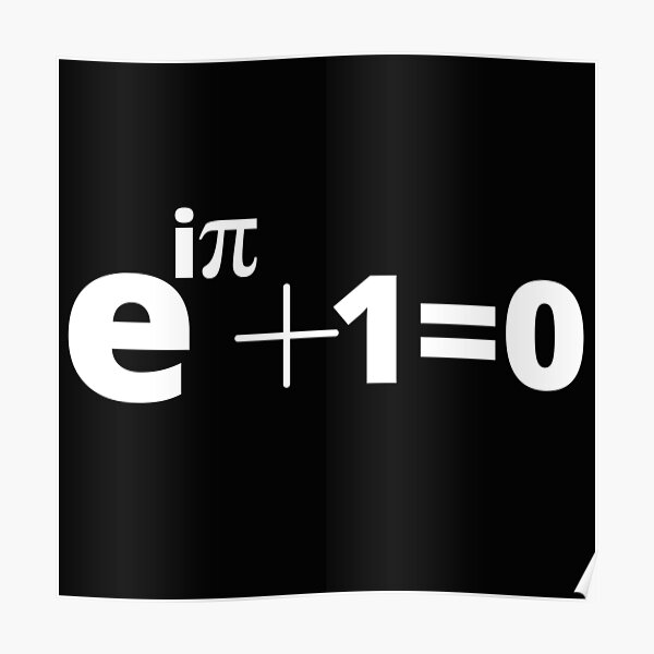 "Funny exponential mathematics typography " Poster for Sale by ...