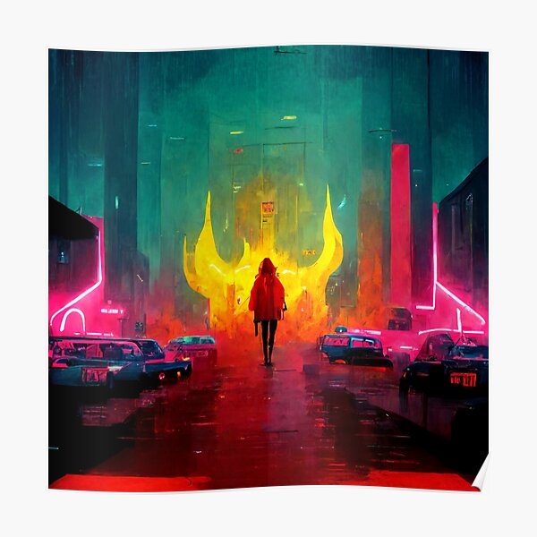 "Neon Hell" Poster for Sale by zurion | Redbubble