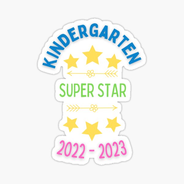 "Kindergarten Super Star" Sticker for Sale by DesignsByGiGi22 | Redbubble