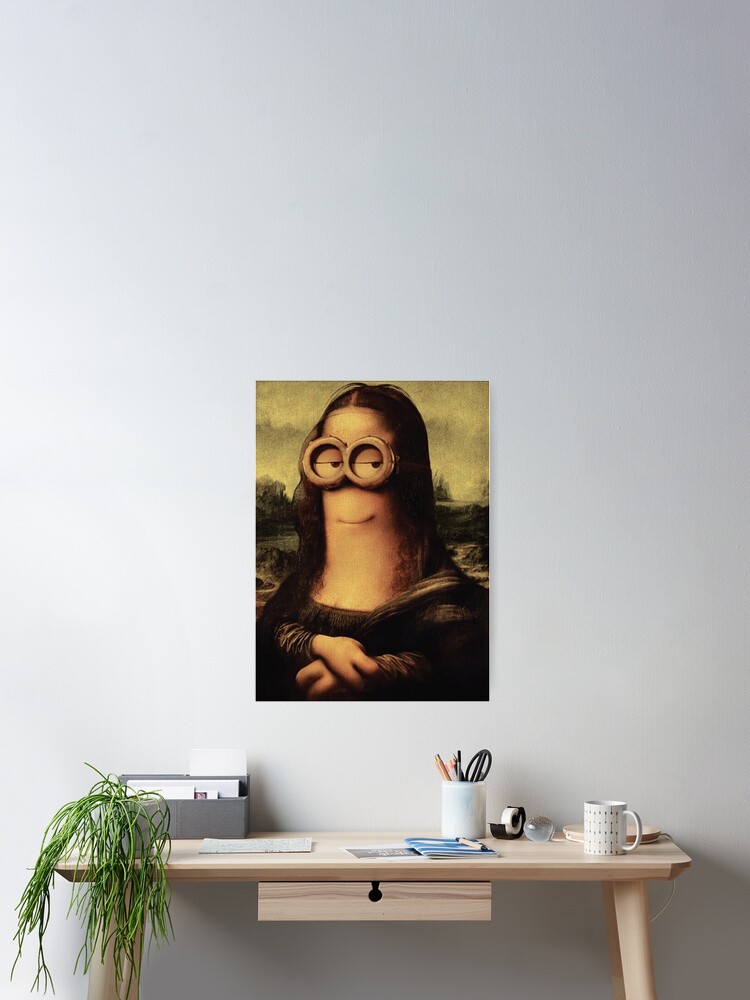 "Minion Lisa" Poster for Sale by marilynmurrayy | Redbubble