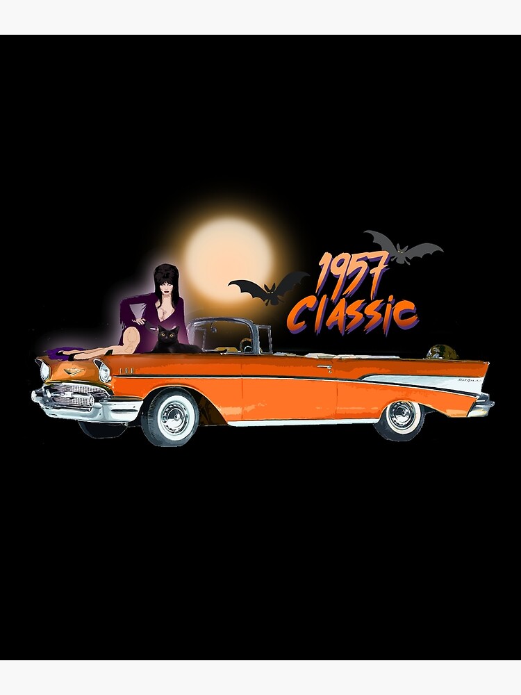 "Classic Cars, Happy Halloween, Orange 1957 Bel Air, Convertible ...