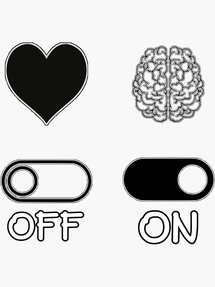"Off heart and on mind new design love" Sticker for Sale by Alihattit ...