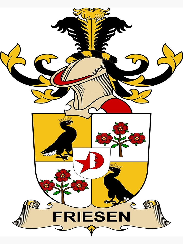 "Friesen" Poster for Sale by HaroldHeraldry | Redbubble