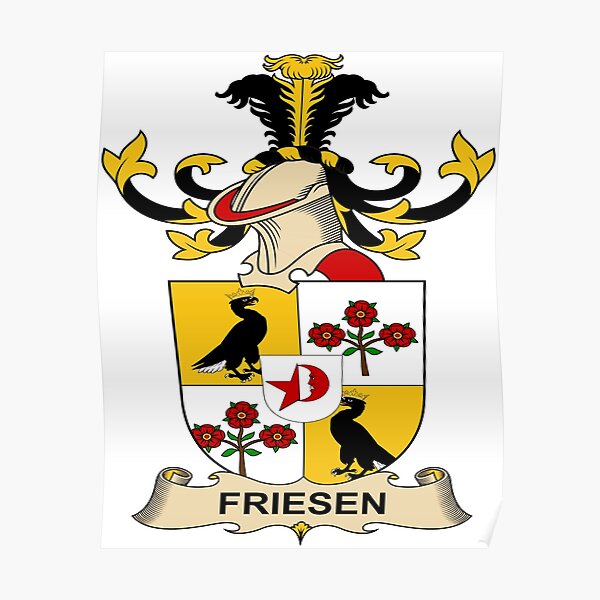 "Friesen" Poster for Sale by HaroldHeraldry | Redbubble