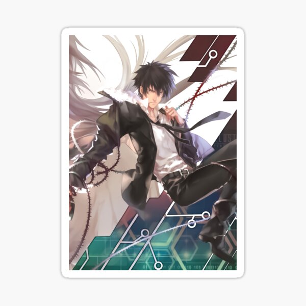 "Shinya Kogami Psycho Pass Fine Art Anime" Sticker for Sale by ...