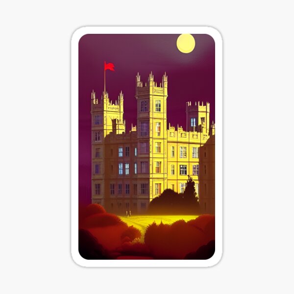 "Downton Abbey Castle" Sticker for Sale by VividArtDesigns | Redbubble