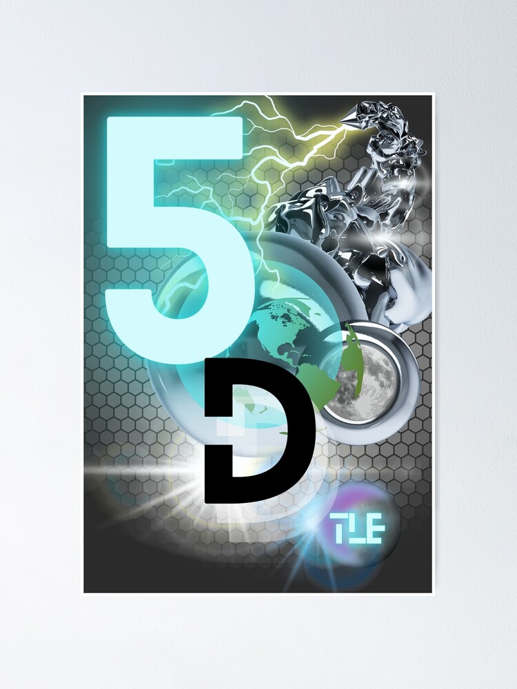 "5D Earth 5th Dimension Consiousnes" Poster for Sale by LACEFFECT ...