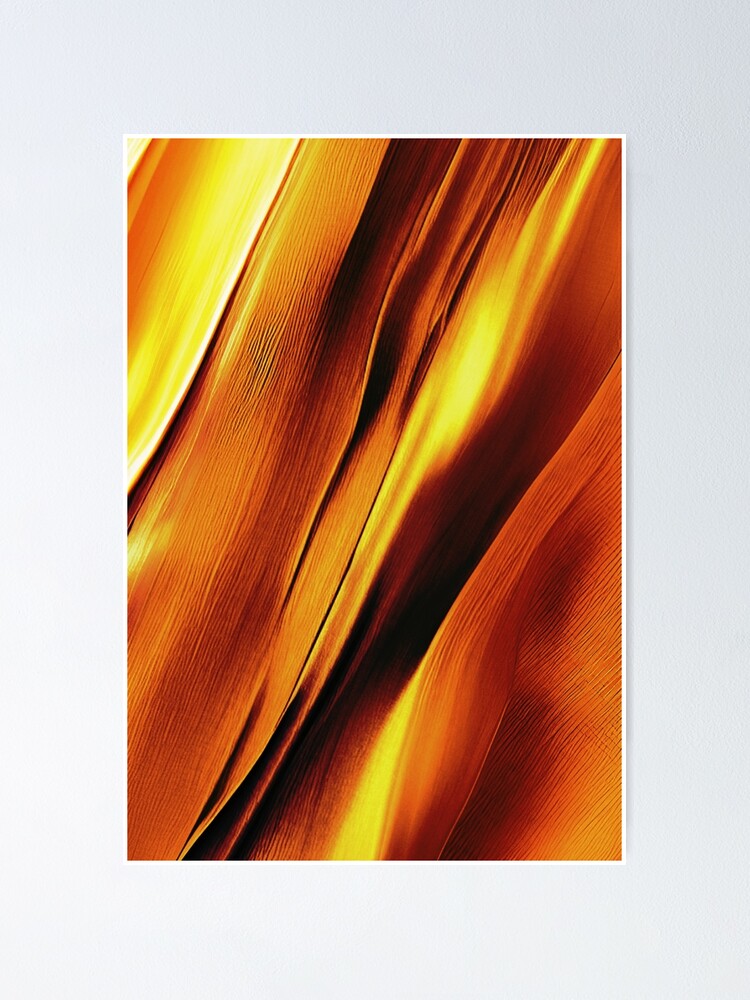 "Orange And Yellow Flash" Poster for Sale by TiltedCode | Redbubble