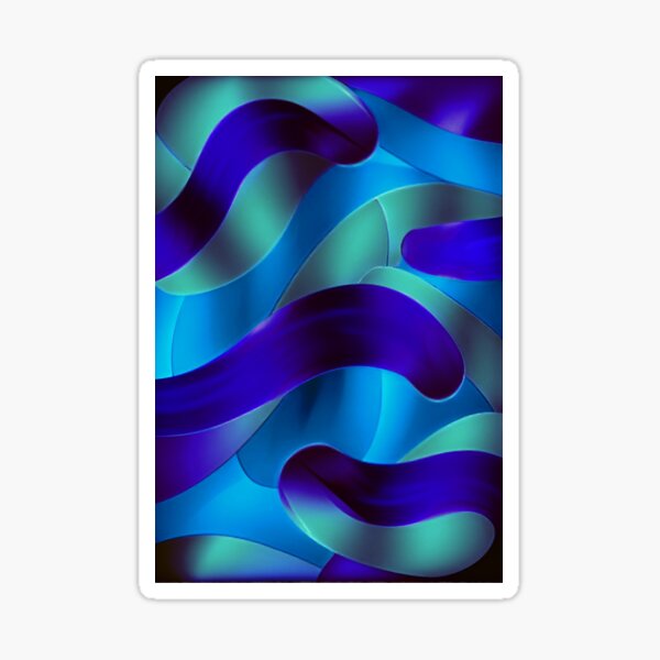 "Blue Moves" Sticker for Sale by TiltedCode | Redbubble