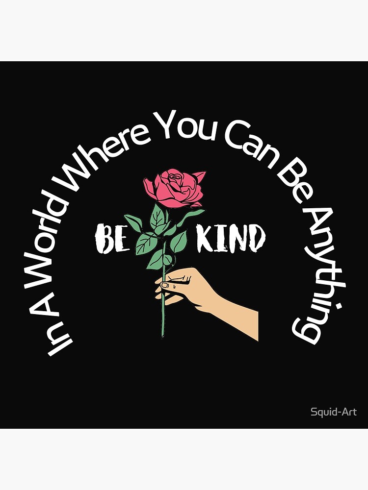 "In a world where you can be anything be kind SVG, kindness SVG, Pink ...