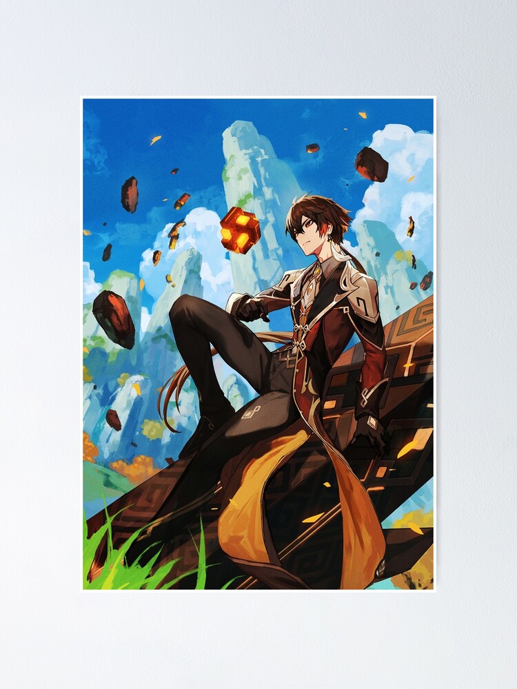 "Zhongli Genshin Impact" Poster for Sale by Devano06 | Redbubble