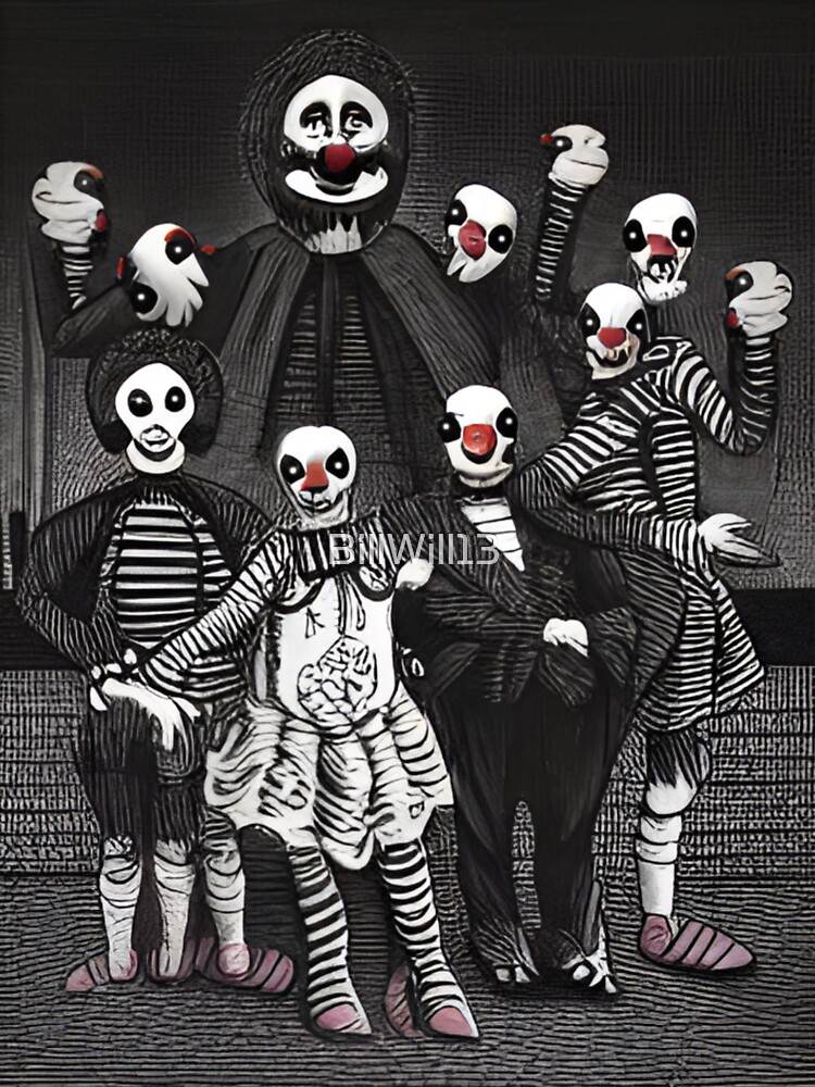 "Creepy Clowns Scary Jesters Grotesque Jokers Gruesome Comedians Spooky ...