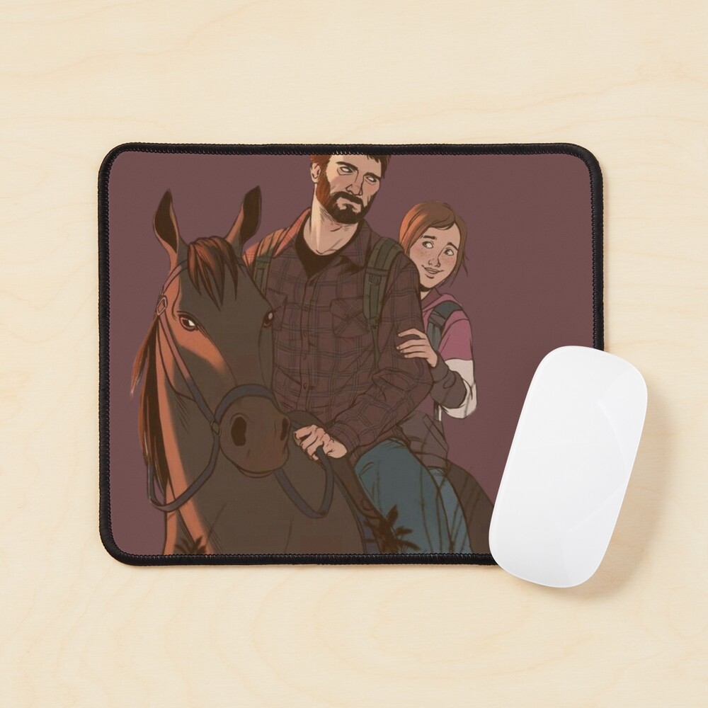 " ellie and joel riding a happy horse!" Sticker for Sale by jack-book ...