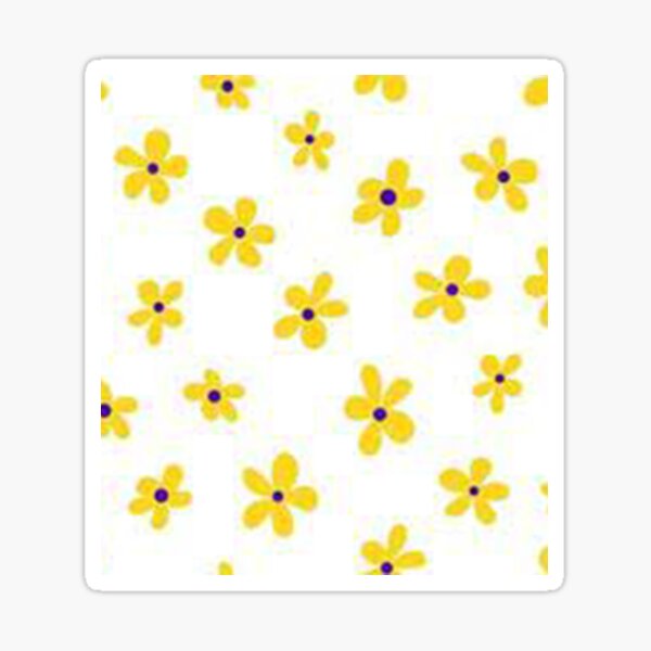 "yellow flowers" Sticker for Sale by QUANTUM-STORE | Redbubble