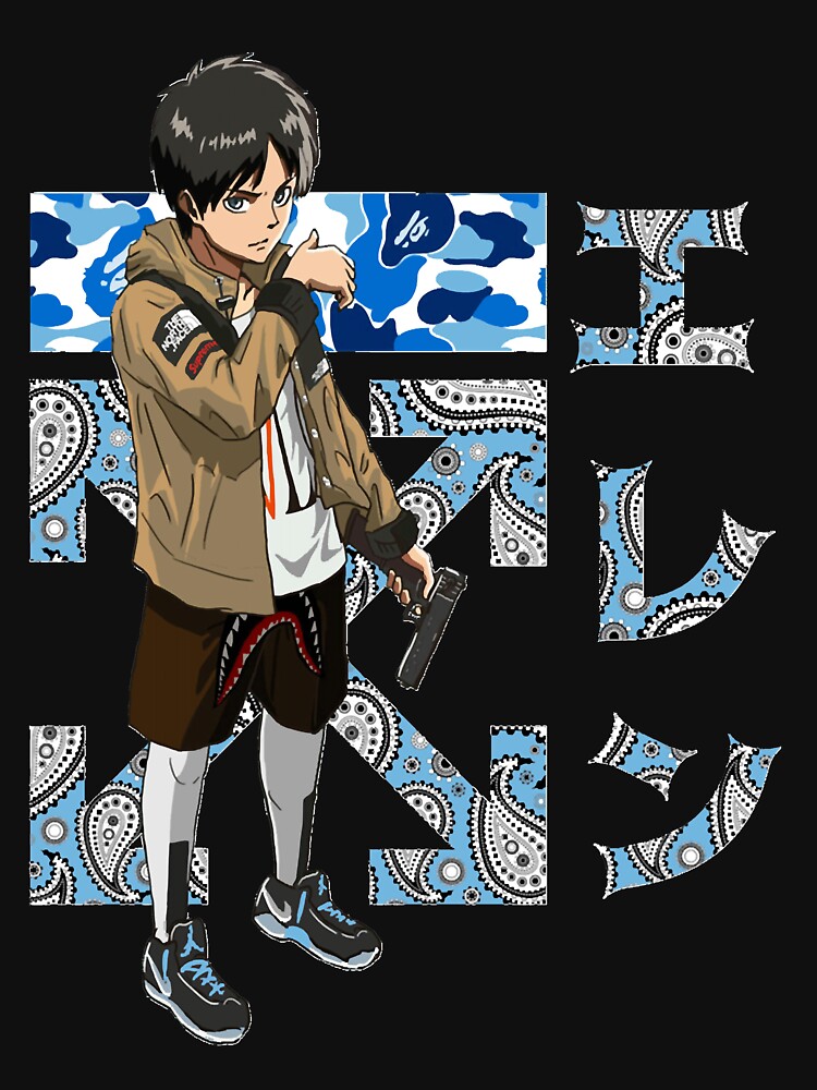 "Eren Drip 4k" T-shirt for Sale by QuinaCobbs | Redbubble | eren drip ...