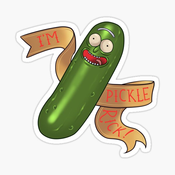 Pickle Rick Stickers | Redbubble