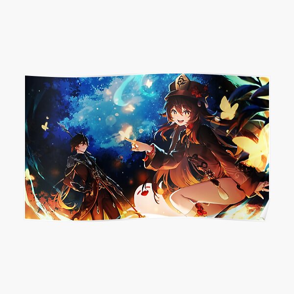"Hu Tao Genshin Impact" Poster for Sale by Devano06 | Redbubble