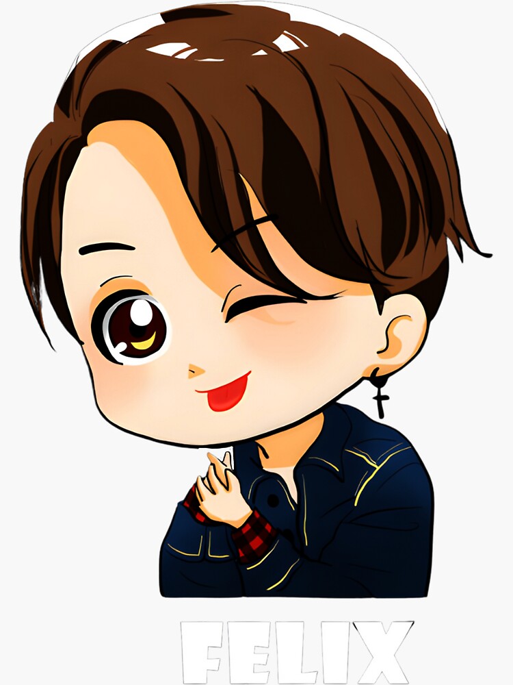 "STRAY KIDS FELIX CHIBI" Sticker for Sale by XaverEder | Redbubble