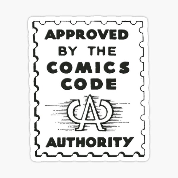 Comics Code Logo Distressed Comics Code | Sticker