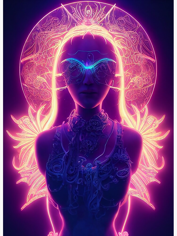 "Cyberpunk Molly | Psychedelic Cyborg" Poster for Sale by Fluiid ...