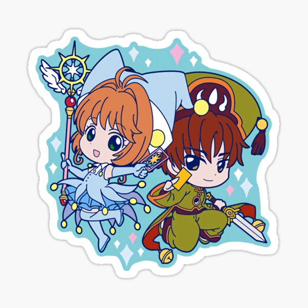 "Card Captor Sakura Sakura Kinomoto and Xiaolang Li" Sticker for Sale ...