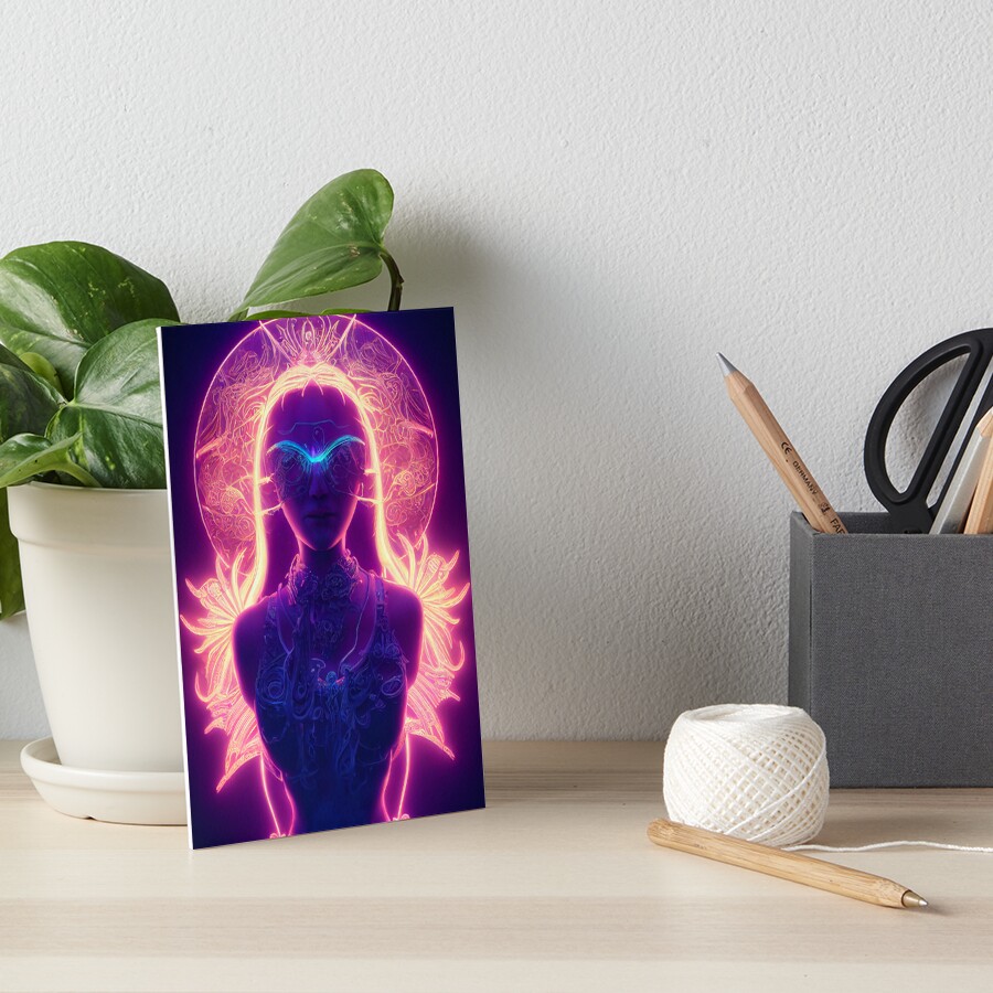 "Cyberpunk Molly | Psychedelic Cyborg" Art Board Print for Sale by ...