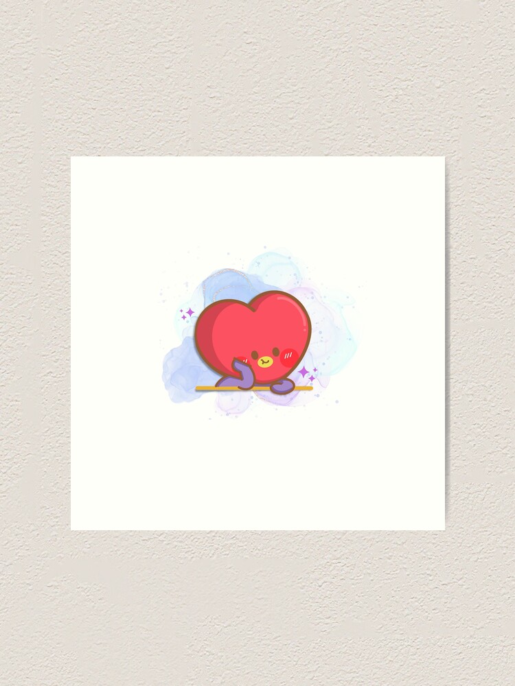 "Cute BTS BT21 character Chibi Tata in NY Taehyung V bias stan" Art ...