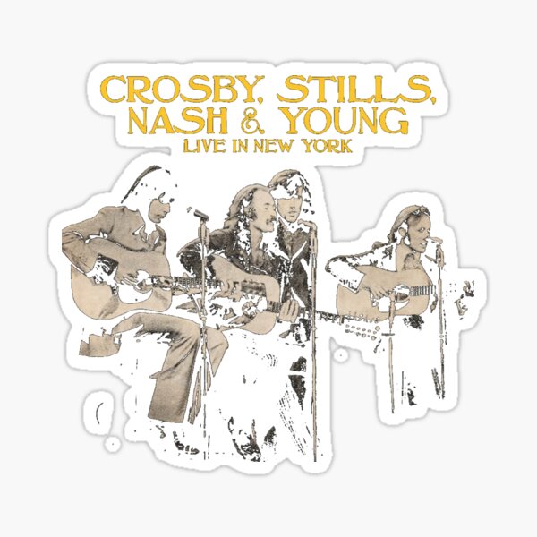 "Crosby Stills Nash Young" Sticker for Sale by milanidamiano | Redbubble