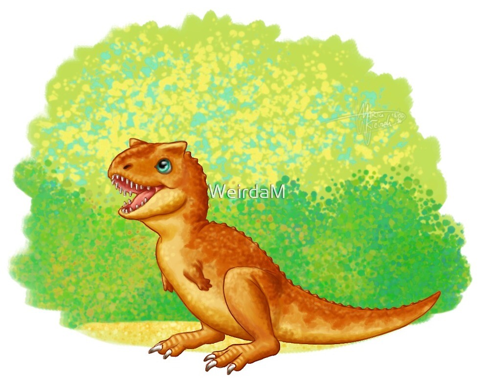 "Chibi baby Carnotaurus" by WeirdaM | Redbubble