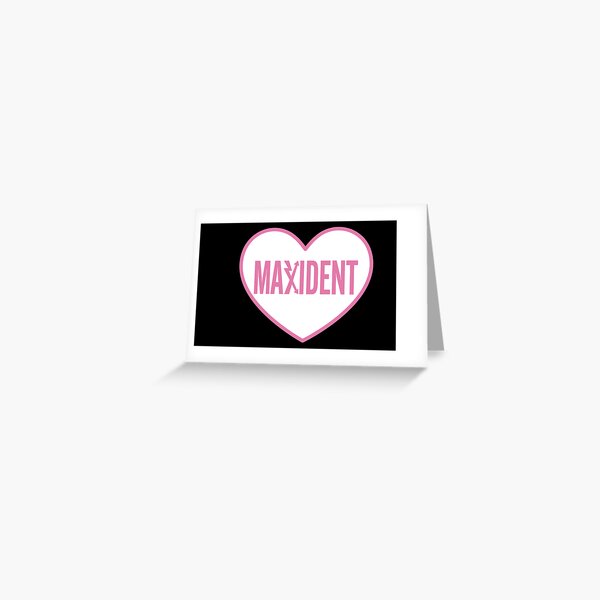 "Stray Kids MAXIDENT Pink and White Heart" Greeting Card for Sale by ...