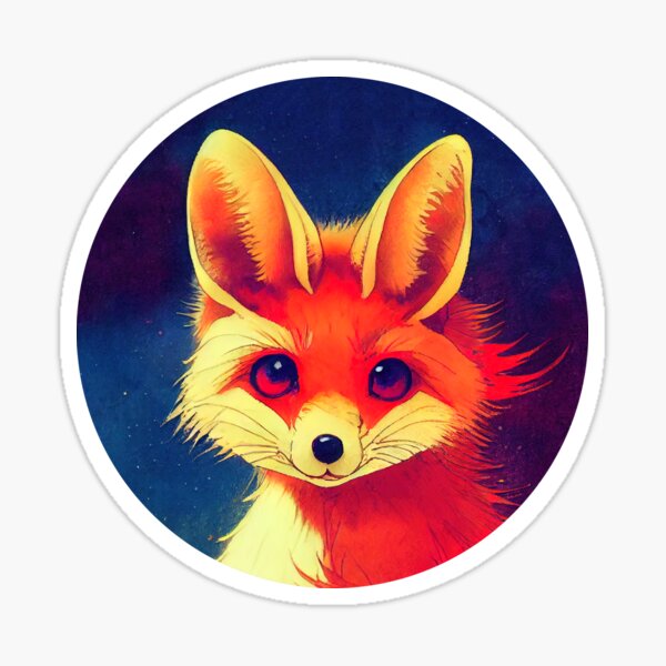 "Fennec Fox" Sticker for Sale by VolpeDesigns | Redbubble
