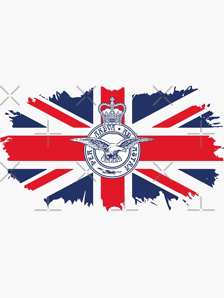 "RAF / Per Ardua ad Astra" Sticker for Sale by alt36 | Redbubble