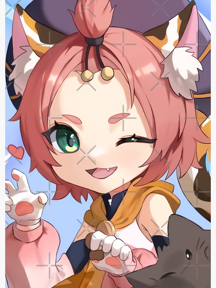 "Diona Genshin Impact Fanart" Art Print for Sale by Spacefoxart | Redbubble