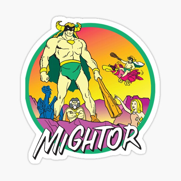 "Mightor Cartoon Perfect Gift Classic" Sticker for Sale by MARWANSON ...