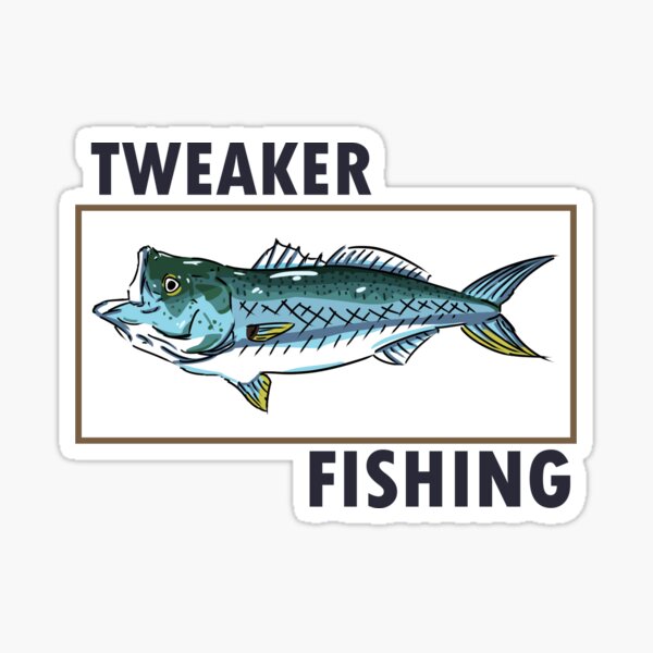 "Tweaker Fishing" Sticker for Sale by DimSims | Redbubble