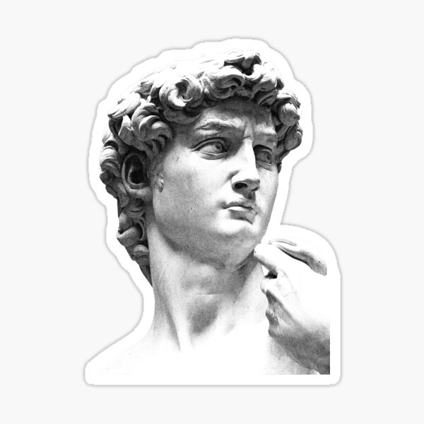 "Michelangelo´s David" Sticker for Sale by boltjesdesign | Redbubble