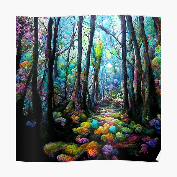 "The Enchanted Forest" Poster for Sale by AZLANDER | Redbubble