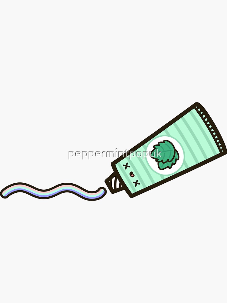 "Toothpaste" Sticker by peppermintpopuk | Redbubble