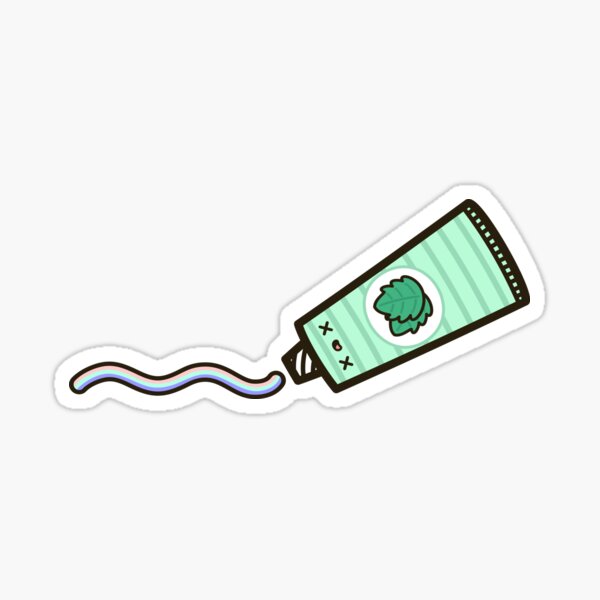 "Toothpaste" Sticker by peppermintpopuk | Redbubble