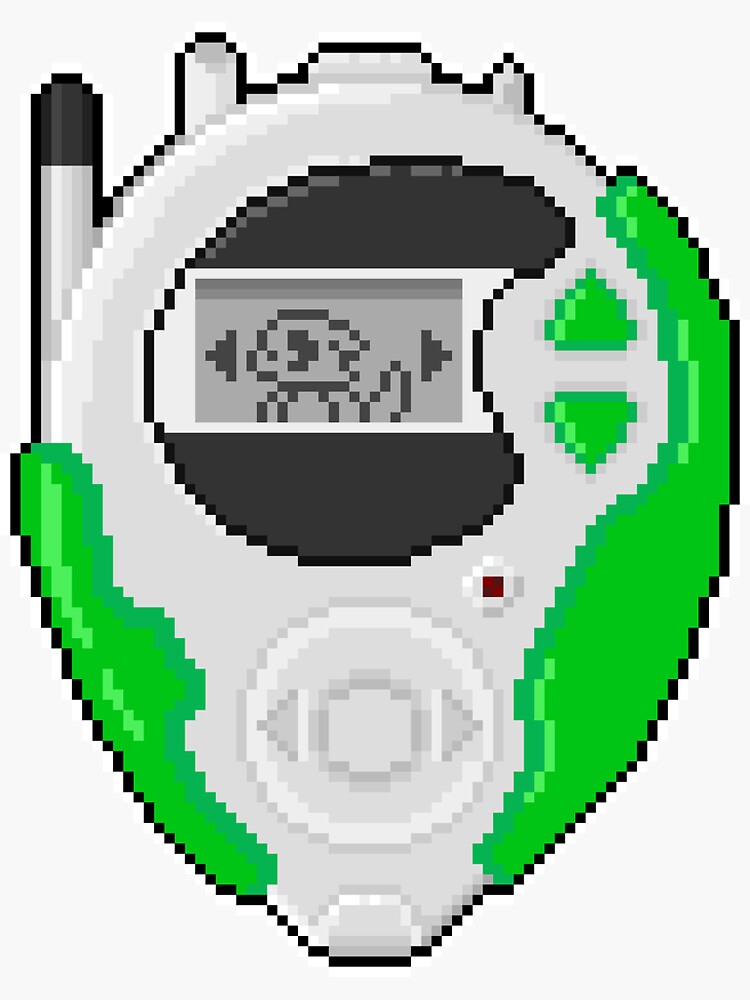 "Pixel Art Digi Device" Sticker for Sale by SodPodShop | Redbubble
