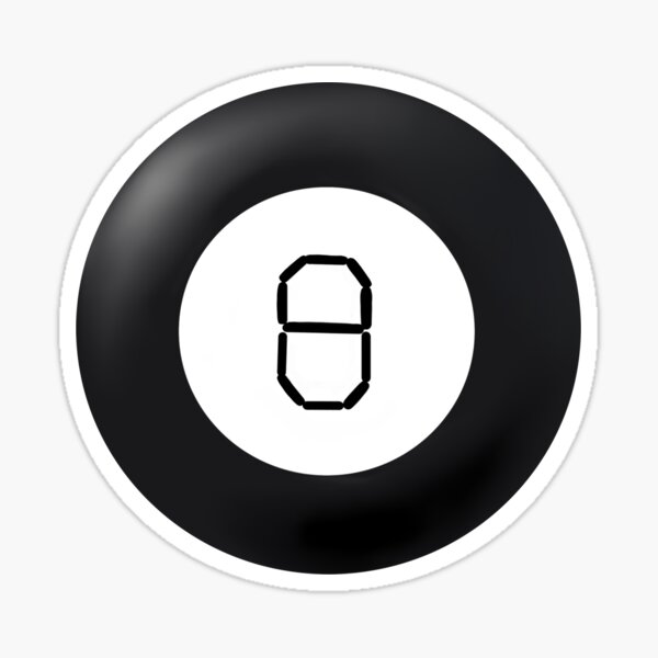 "Magic 8 Ball" Sticker for Sale by Keiko-Ro | Redbubble