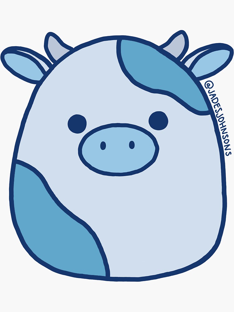 "AJR "Neotheater" Cow Squishmallow" Sticker for Sale by jadesjohnsons ...