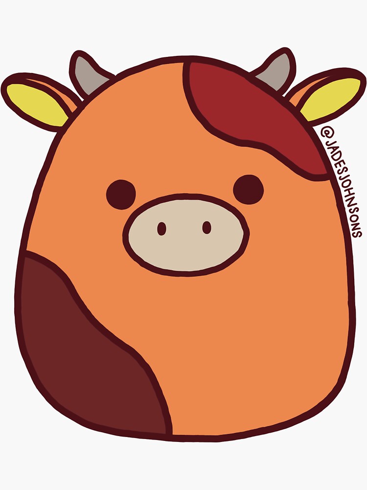 "AJR "Ok Orchestra" Cow Squishmallow" Sticker for Sale by jadesjohnsons ...
