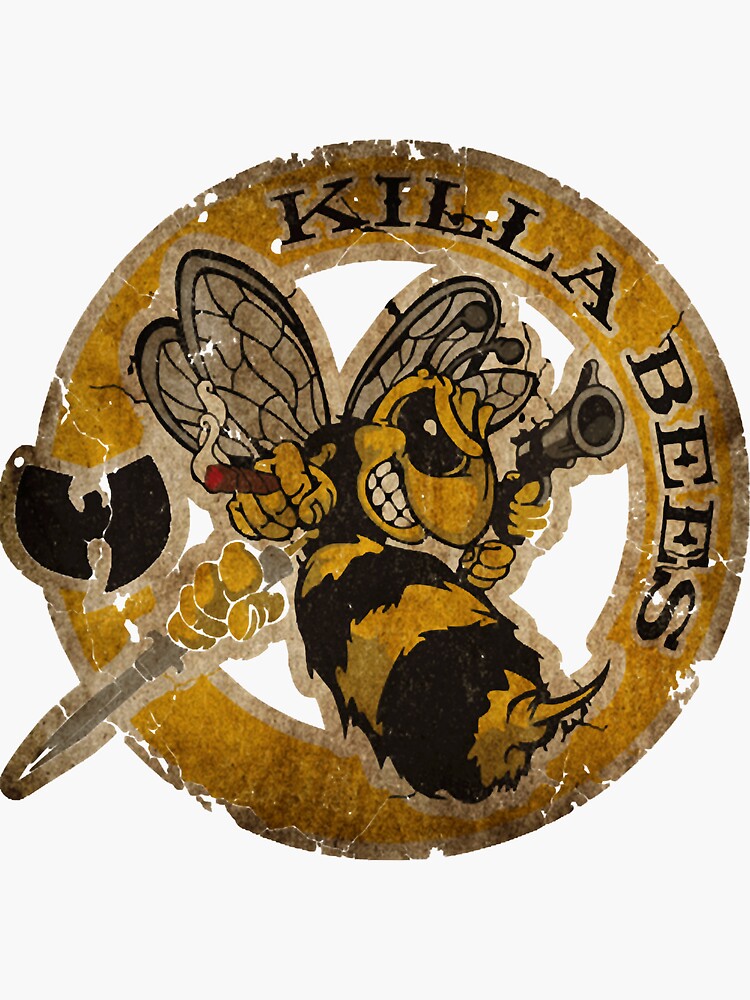 "KILLA BEES VINTAGE ART" Sticker for Sale by RICHARDWOMBLE | Redbubble