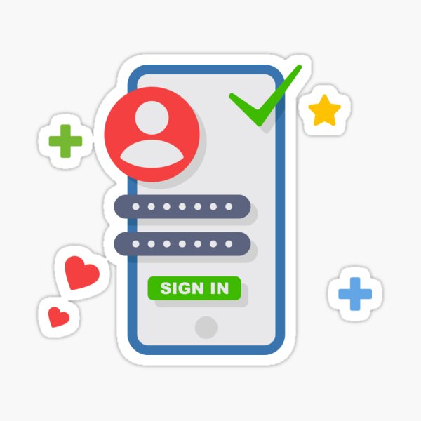 "Smartphone with face recognition application" Sticker for Sale by ...