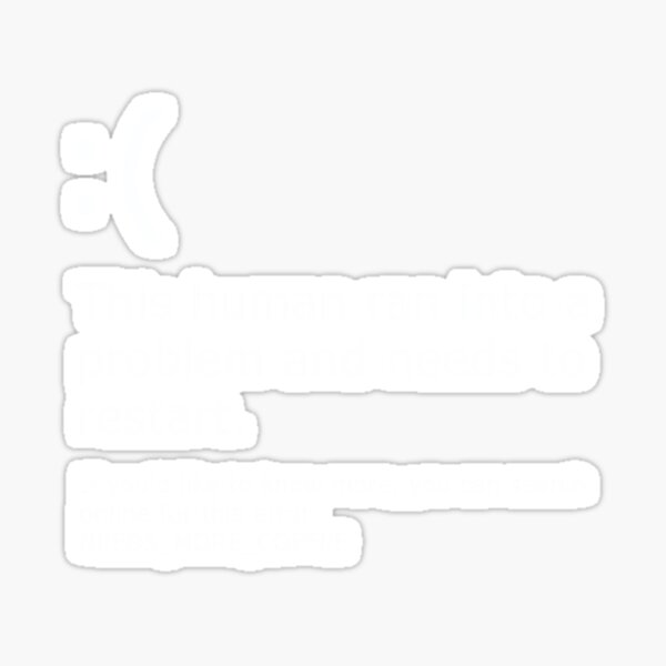 "Blue Screen of Death - Coffee error" Sticker for Sale by ...