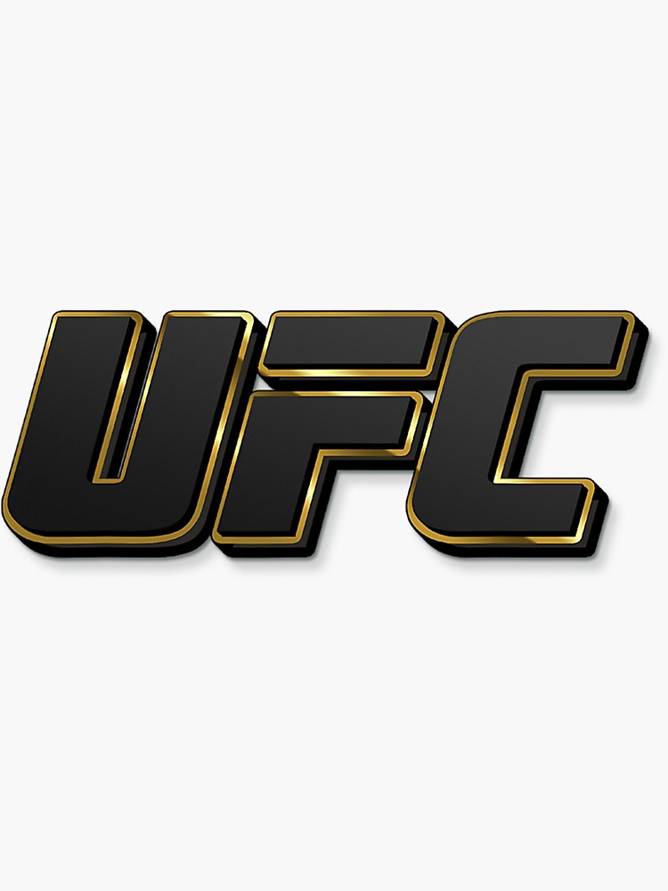 "Official UFC Logo Gold Line" Sticker for Sale by jeremywicc | Redbubble