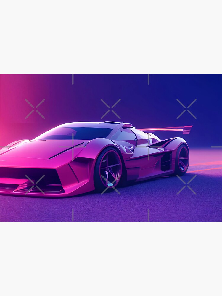 "Vaporwave Hypercar" Sticker for Sale by AI-Hotline | Redbubble